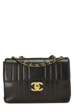 Chanel Vertical Lambskin Half Flap