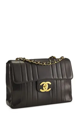 Chanel Vertical Lambskin Half Flap