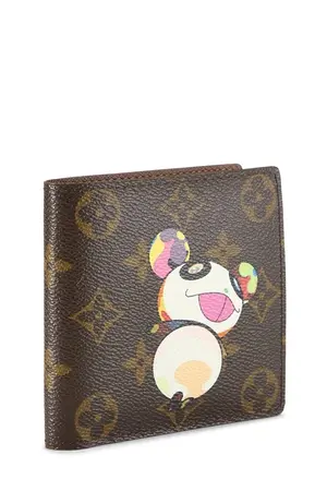 LOUIS VUITTON Takashi Murakami X Monogram Canvas Panda Marco Wallet