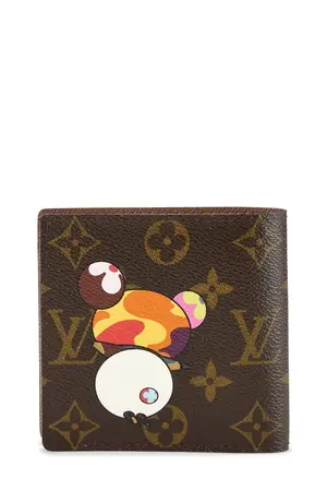 LOUIS VUITTON Takashi Murakami X Monogram Canvas Panda Marco Wallet