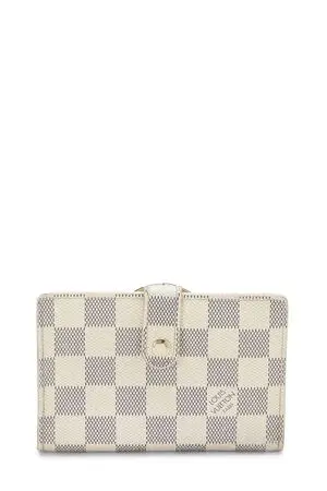 LOUIS VUITTON Damier Azur Porte-monnaie Viennois Wallet - White