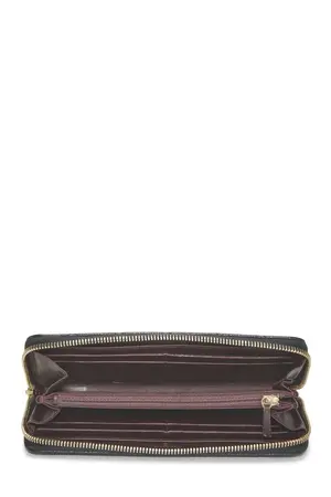 Chanel Quilted Caviar Zip Around Wallet - Black