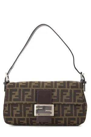 Fendi Zucca Canvas Baguette - Brown