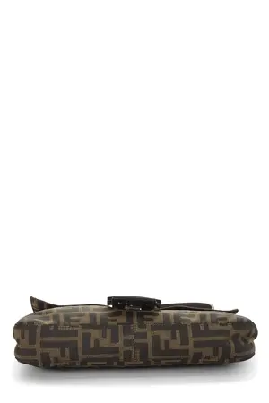 Fendi Zucca Canvas Baguette Shoulder Bag - Brown