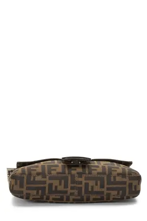 Fendi Zucca Canvas Baguette Shoulder Bag