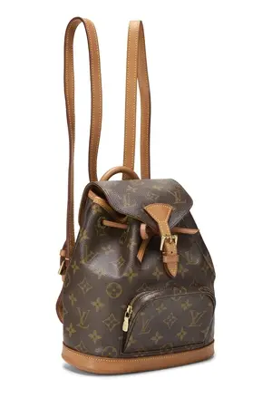 LOUIS VUITTON Monogram Montsouris Backpack - Brown