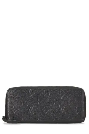 LOUIS VUITTON Monogram Empreinte Clemence Wallet - Black