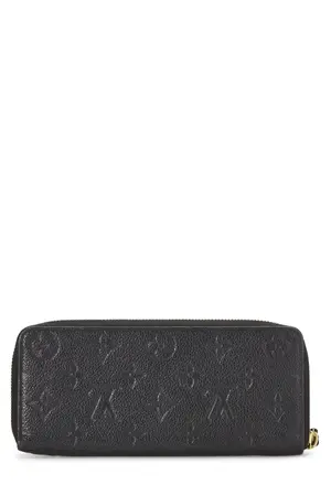 LOUIS VUITTON Monogram Empreinte Clemence Wallet - Black