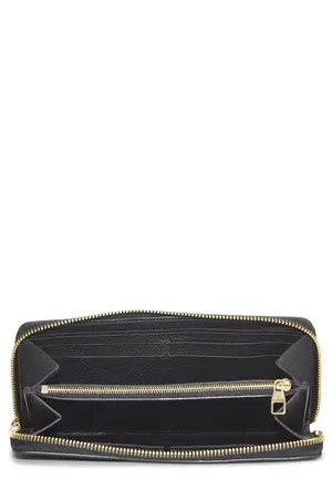 LOUIS VUITTON Monogram Empreinte Clemence Wallet - Black