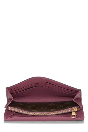 LOUIS VUITTON Monogram Canvas Sarah Retiro Wallet - Purple