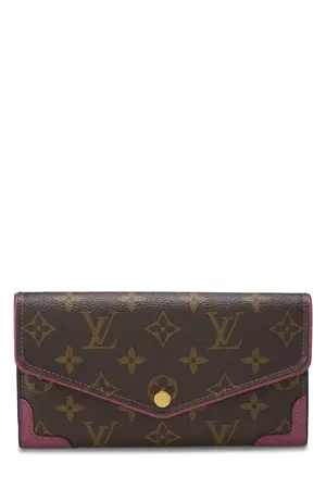 LOUIS VUITTON Monogram Canvas Sarah Retiro Wallet - Red