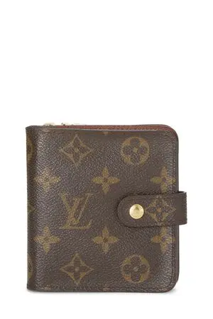 LOUIS VUITTON Monogram Canvas Compact Zip Wallet