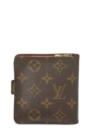 LOUIS VUITTON Monogram Canvas Compact Zip Wallet
