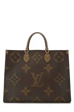 LOUIS VUITTON Giant Monogram On The Go - Brown
