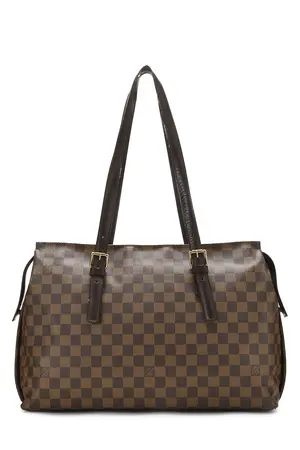 LOUIS VUITTON Damier Ebene Chelsea Shoulder Bag - Brown