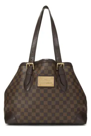 LOUIS VUITTON Damier Ebene Hampstead Tote - Brown