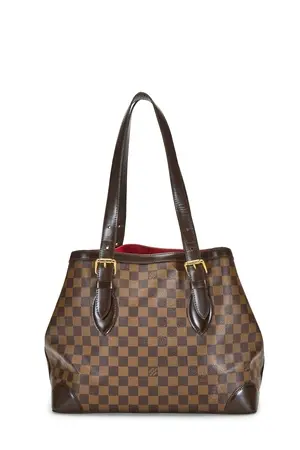 LOUIS VUITTON Damier Ebene Hampstead Tote - Brown