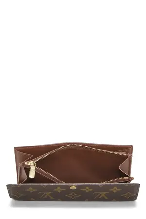 LOUIS VUITTON Monogram Canvas Porte Monnaie Credit - Brown