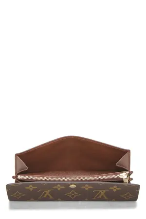LOUIS VUITTON Monogram Canvas Porte Monnaie Credit - Brown