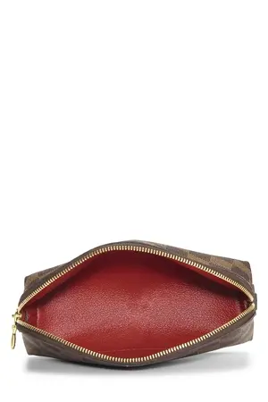 LOUIS VUITTON Damier Ebene Pochette Cosmetique - Brown