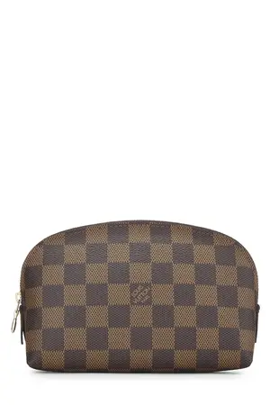 LOUIS VUITTON Damier Ebene Pochette Cosmetique - Brown