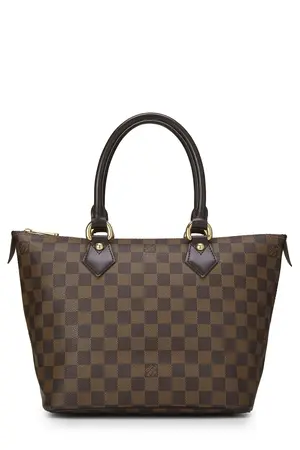 LOUIS VUITTON Damier Ebene Saleya Tote - Brown
