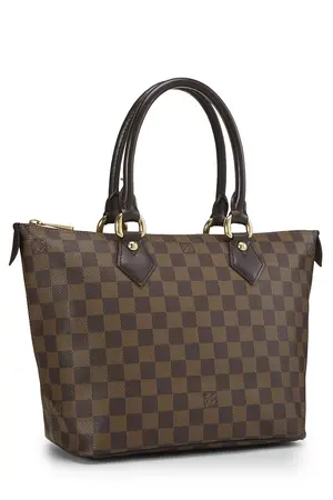 LOUIS VUITTON Damier Ebene Saleya Tote - Brown