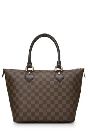 LOUIS VUITTON Damier Ebene Saleya Tote - Brown
