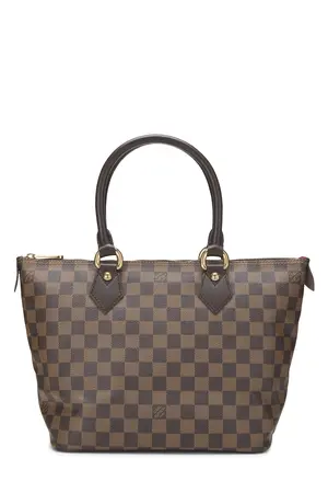 LOUIS VUITTON Damier Ebene Saleya Tote - Brown