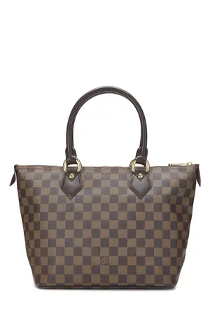 LOUIS VUITTON Damier Ebene Saleya Tote - Brown