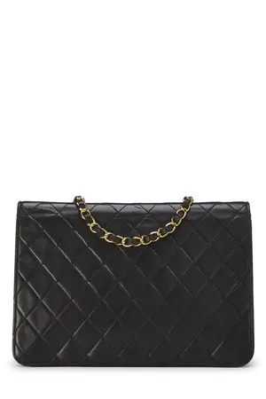Chanel Quilted Lambskin Turnlock Ex Flap Medium Shoulder Bag