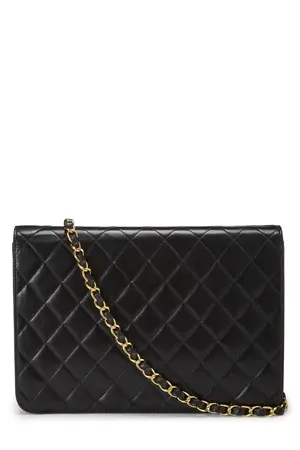 Chanel Quilted Lambskin Turnlock Ex Flap Medium Shoulder Bag