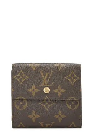 LOUIS VUITTON Monogram Canvas Elise Wallet - Brown