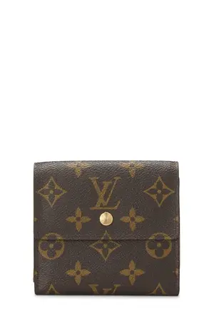 LOUIS VUITTON Monogram Canvas Elise Wallet