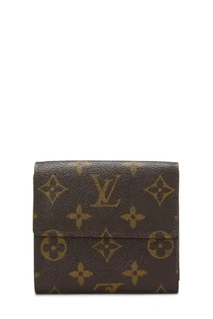 LOUIS VUITTON Monogram Canvas Elise Wallet