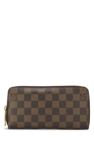 LOUIS VUITTON Damier Ebene Zippy Continental Wallet - Brown