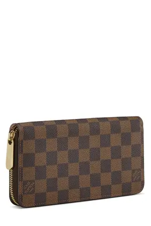 LOUIS VUITTON Damier Ebene Zippy Continental Wallet - Pink