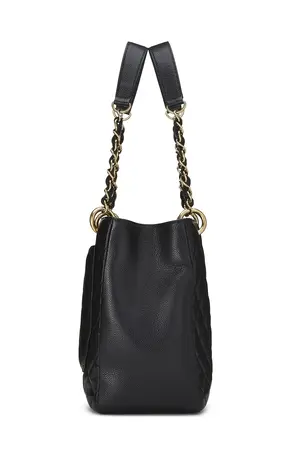 Chanel Quilted Caviar Grand Shopping Tote - Black