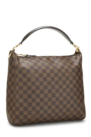LOUIS VUITTON Damier Ebene Portobello Shoulder Bag - Brown