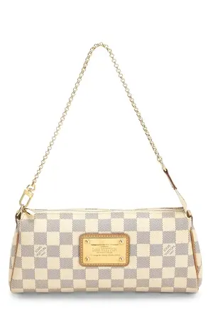LOUIS VUITTON Damier Azur Eva - White