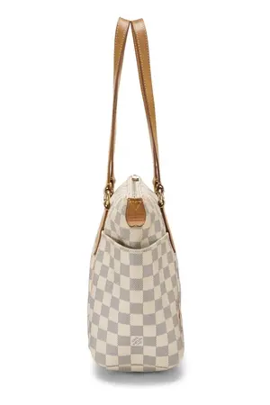 LOUIS VUITTON Damier Azur Totally Tote Bag - White
