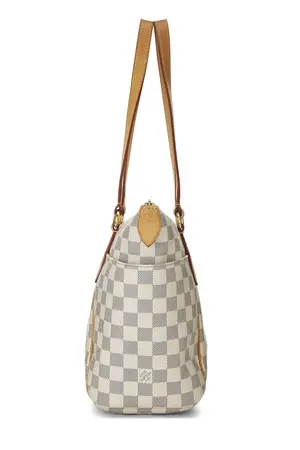 LOUIS VUITTON Damier Azur Totally Tote Bag - White