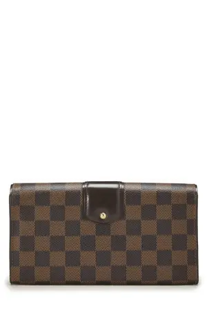 LOUIS VUITTON Damier Ebene Sistina Wallet