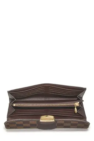 LOUIS VUITTON Damier Ebene Sistina Wallet