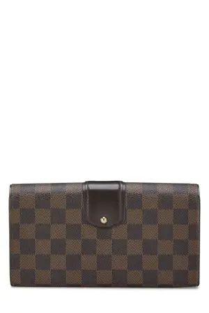 LOUIS VUITTON Damier Ebene Sistina Wallet
