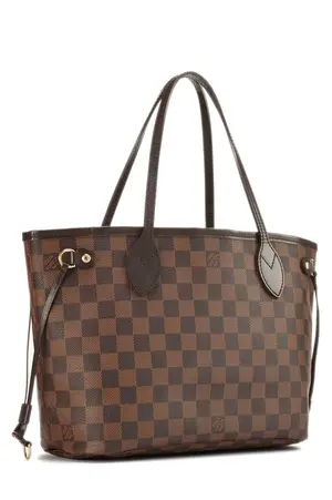LOUIS VUITTON Damier Ebene Neverfull Tote Bag - Brown