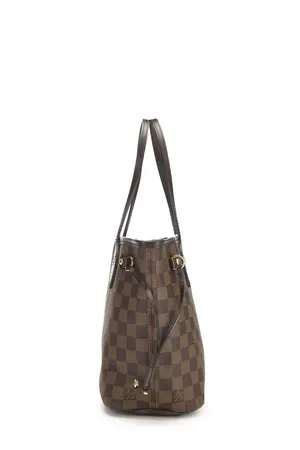 LOUIS VUITTON Damier Ebene Neverfull Tote Bag - Brown