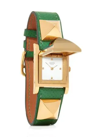 Hermès Gold & Courchevel Medor Watch
