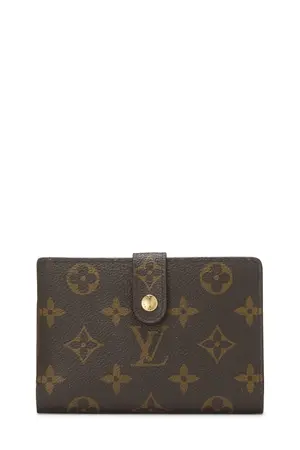 LOUIS VUITTON Monogram Canvas Porte-monnaie Viennois Wallet - Brown