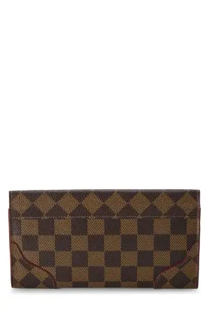 LOUIS VUITTON Damier Ebene Caissa Wallet - Brown